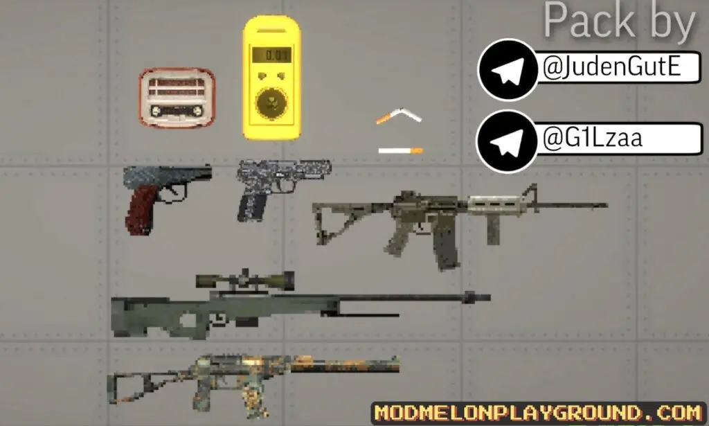 Melon Playground Mods: Stalker Mini Pack Of Mods Melon Playground